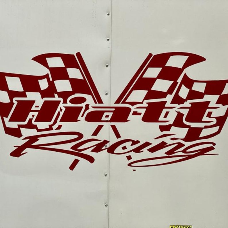 Racing Trailer Decal Graphics, Custom Motorsports Vinyl for Enclosed ...
