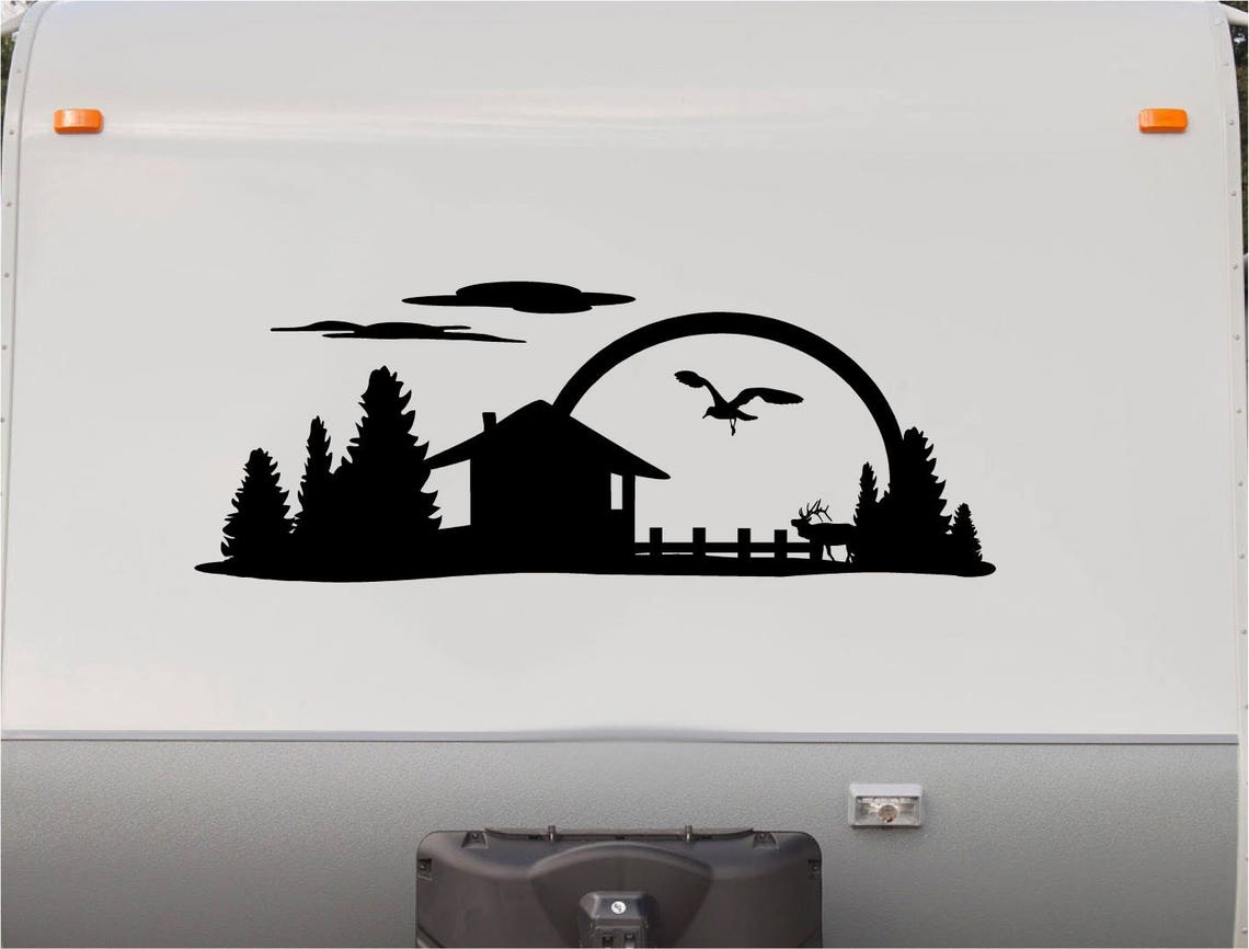 Mountains Motorhome Stripe Kit Sun RV Stickers Trailer - Etsy Canada