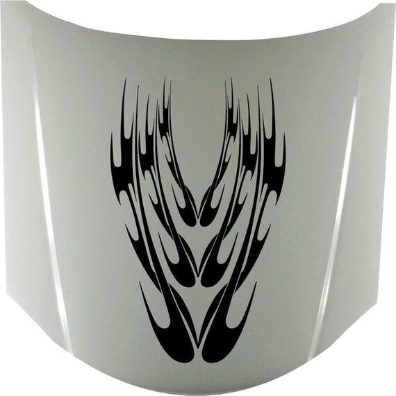 Hood Decal Auto Truck Car Hood Flames Tribal Graphics Decals - Etsy