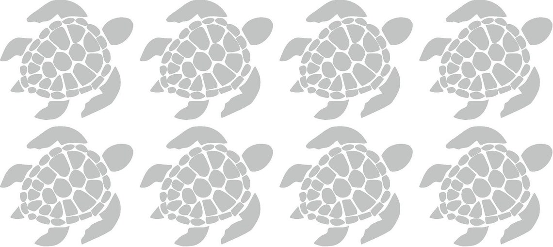 Sea Turtle Etched Decal Front Door Set 8 privacy Film Vinyl - Etsy