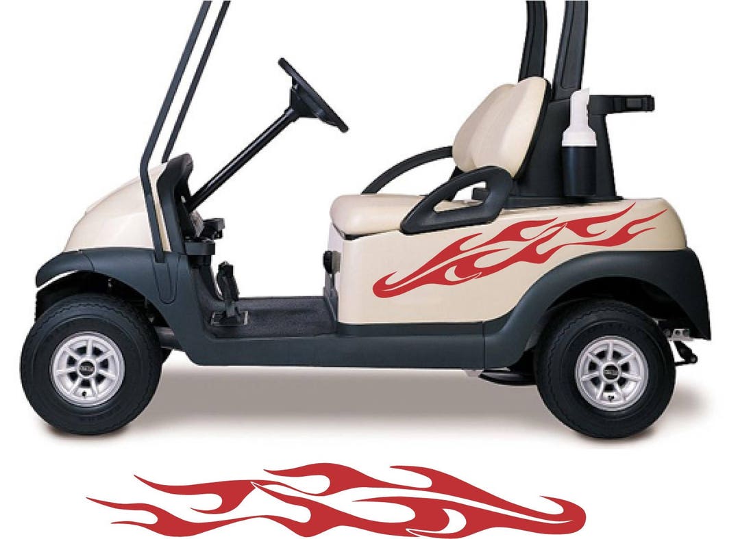 Golf Cart Decals GC102 Golfer Golfing Stickers Auto Truck Racing ...