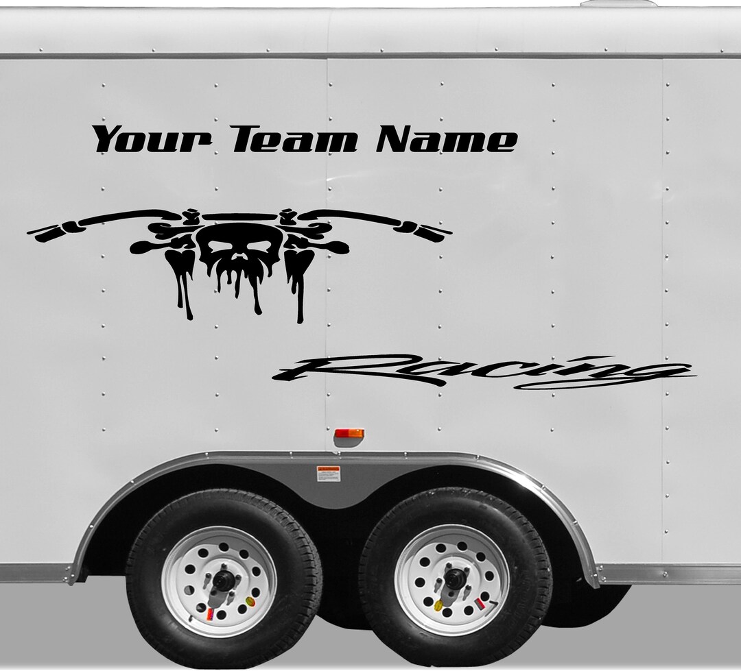 Motorcycle Handle Bar Decals Custom Vinyl Stickers for Racing Trailers ...