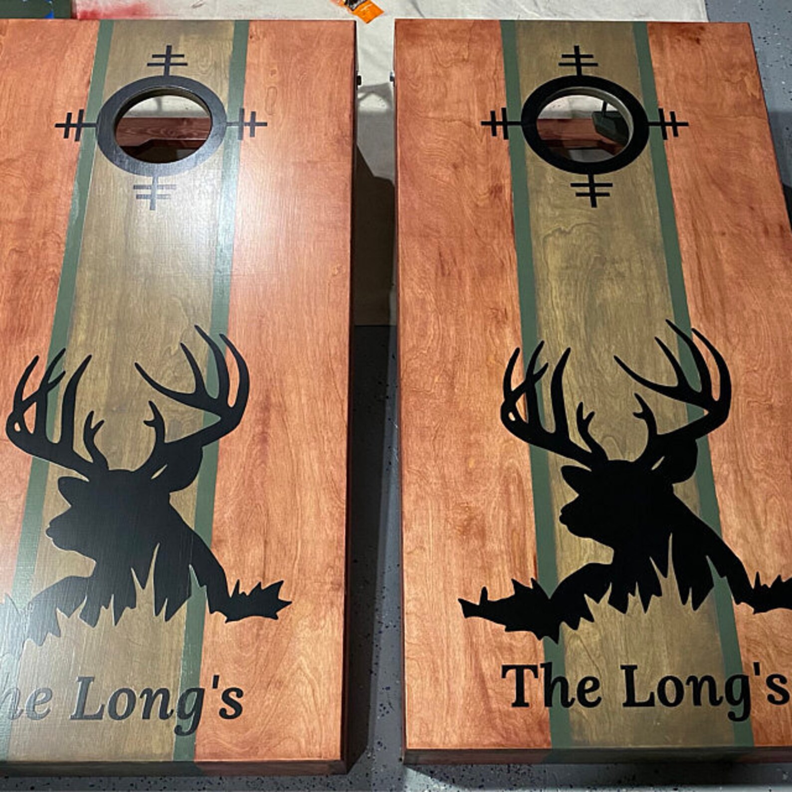 Antlers Cornhole Decals Stickers Bean Bag Toss Rings | Etsy