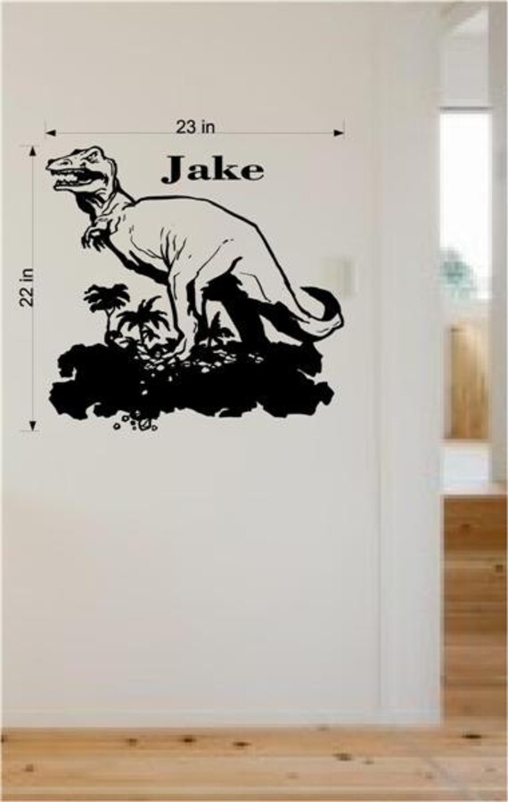T-rex Dinosaur Vinyl Wall Art Sticker Decal Graphic | Etsy
