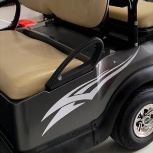 Two-tone Golf Cart Decals – Dual Color Racing Stripes - Etsy