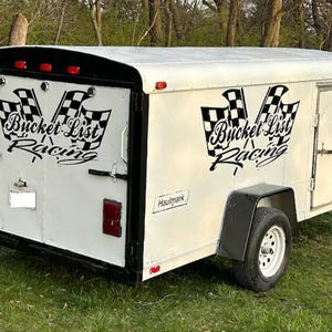 Racing Trailer Decal Graphics, Custom Motorsports Vinyl for Enclosed ...