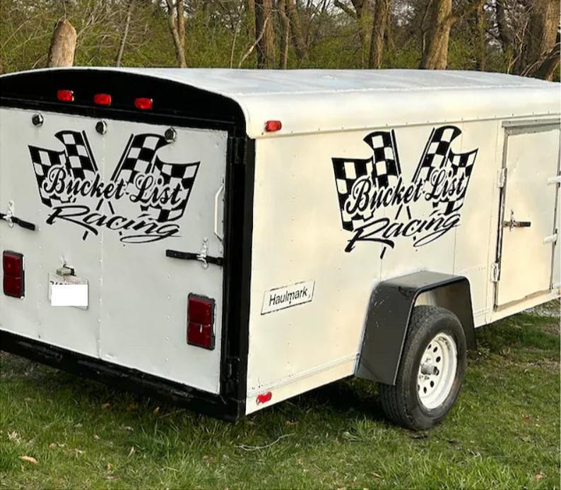 Racing Trailer Decal Graphics, Custom Motorsports Vinyl for Enclosed ...