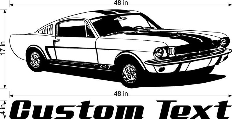 1967 Muscle Car Wall Decal Muscle Car Decals Muscle Car - Etsy