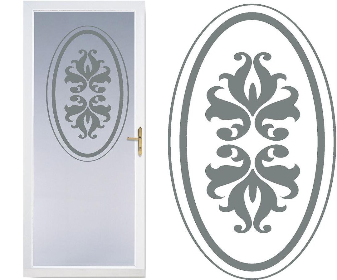 Circle Etched Glass Vinyl Window Film Modern DIY Privacy Decor for ...