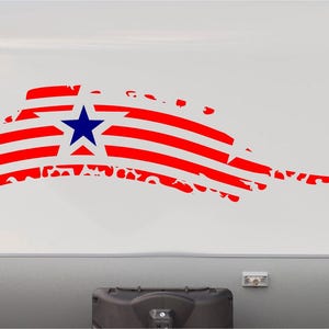 Usa Flag Camper Decals - Motorhome Stripe Kit - RV Stickers - Trailer ...