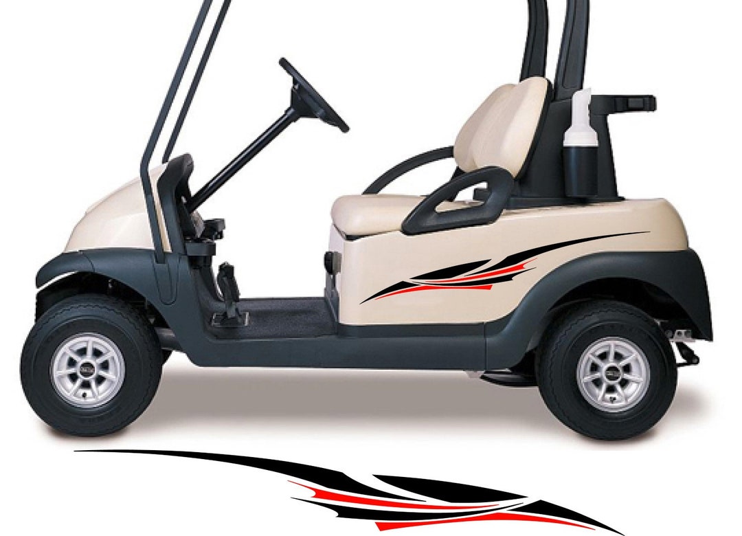 Two Color Golf Cart Decals ATV ORV Side by Side Stickers Auto Truck ...