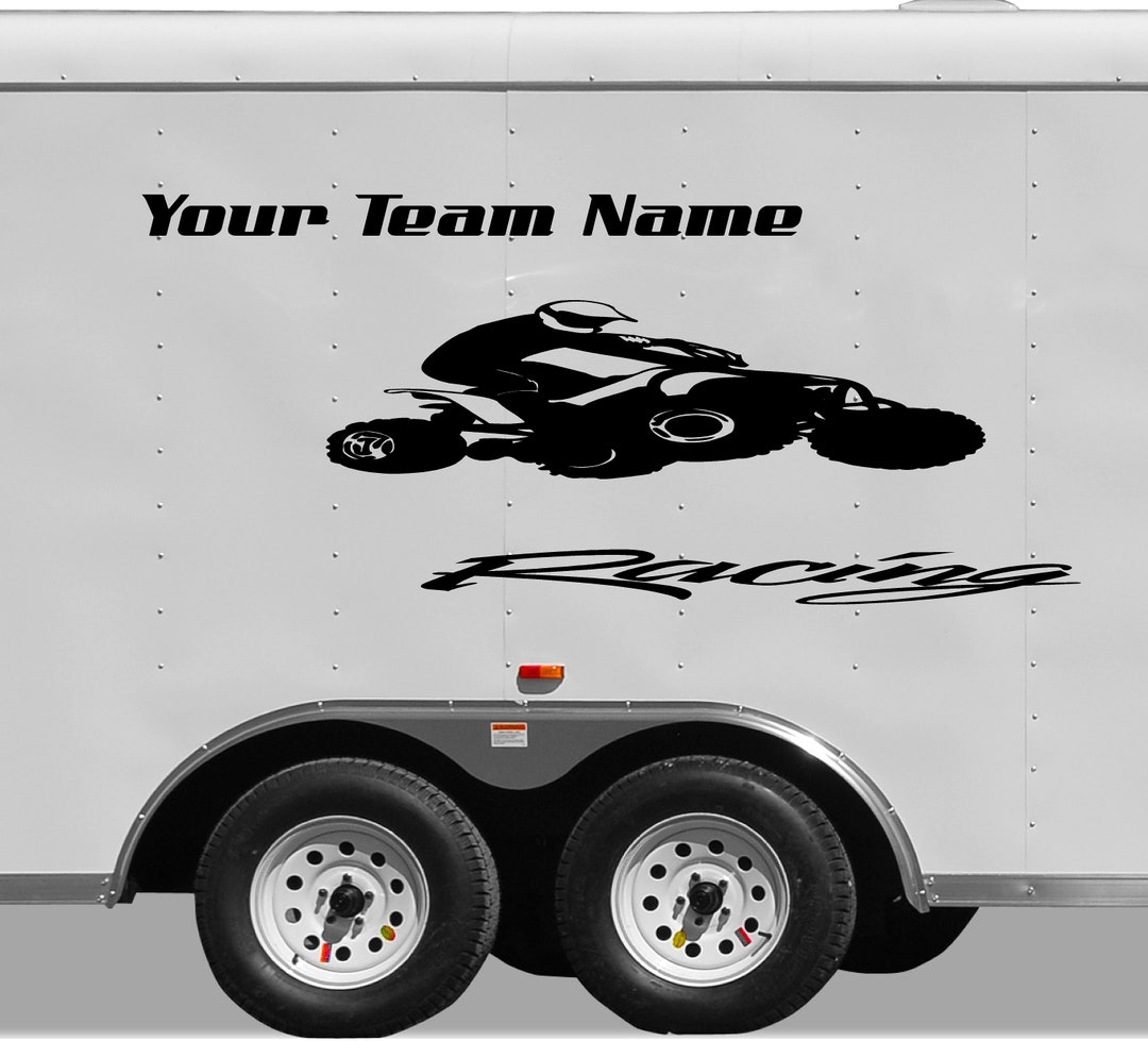 Stickerchef Four Wheeler Quad Decals Toy Hauler Racing Trailer - Etsy