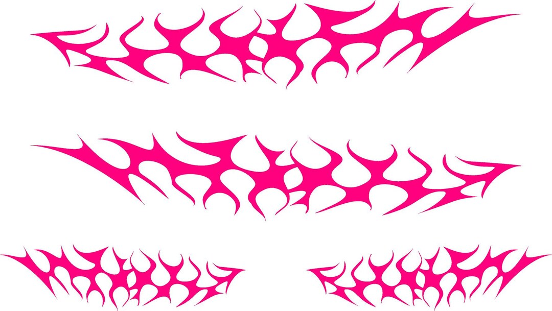 Fit EZGO Club Car Yamaha Flames Tribal Swoosh Golf Cart Go Kart Decals ...