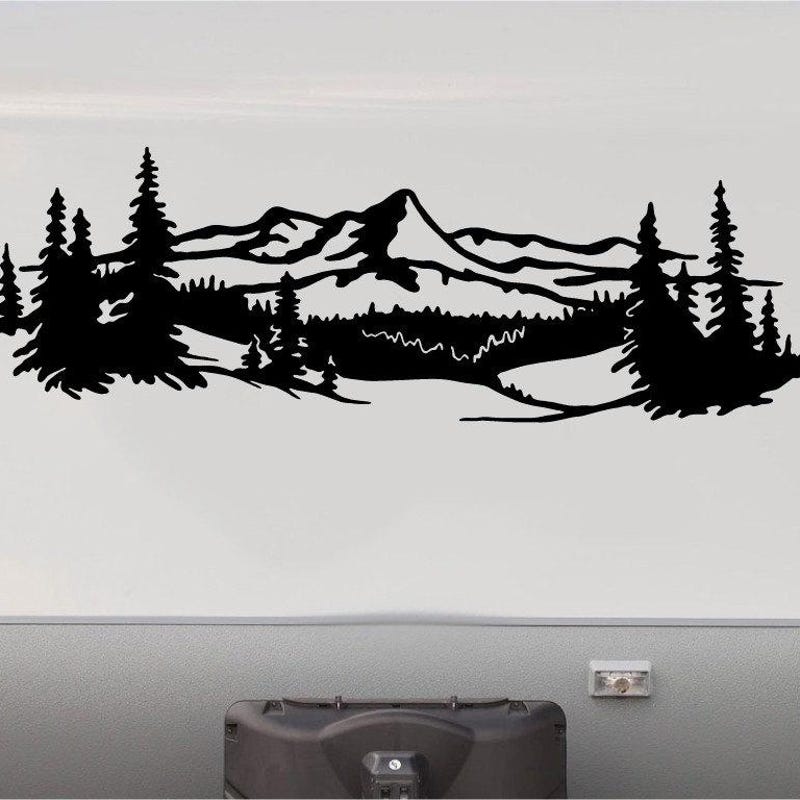 Large Sticker Outdoor Scene - Etsy