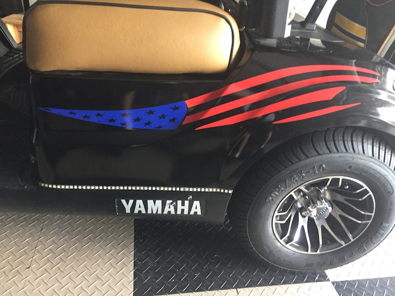 Two Color Golf Cart Decals ATV ORV Side by Side Stickers Auto Truck ...
