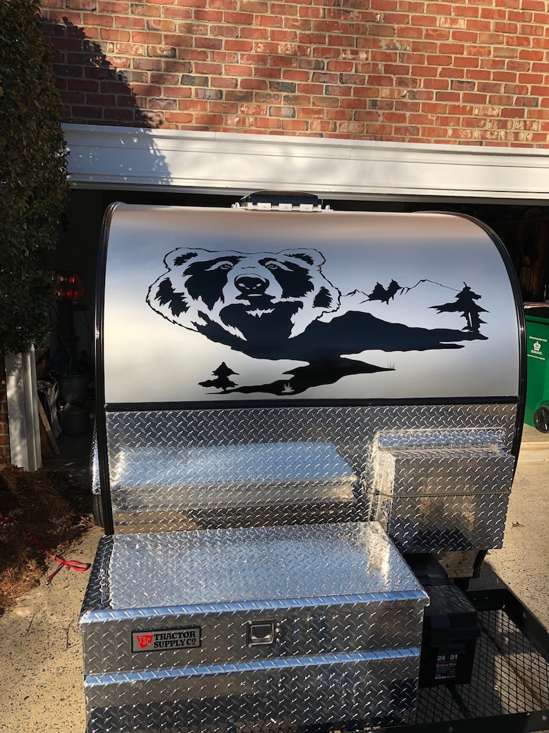 Lake Trees Mountains RV Camper Decal Sticker Graphic Custom | Etsy