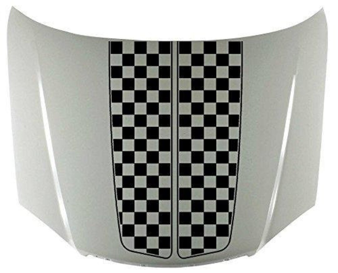 Checkered Stripe Car Decals Hood Decal Vinyl Sticker Graphic - Etsy