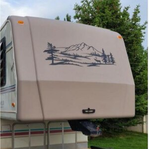 USA American Flag RV Camper Decal Sticker Graphic Custom Text Sign ...