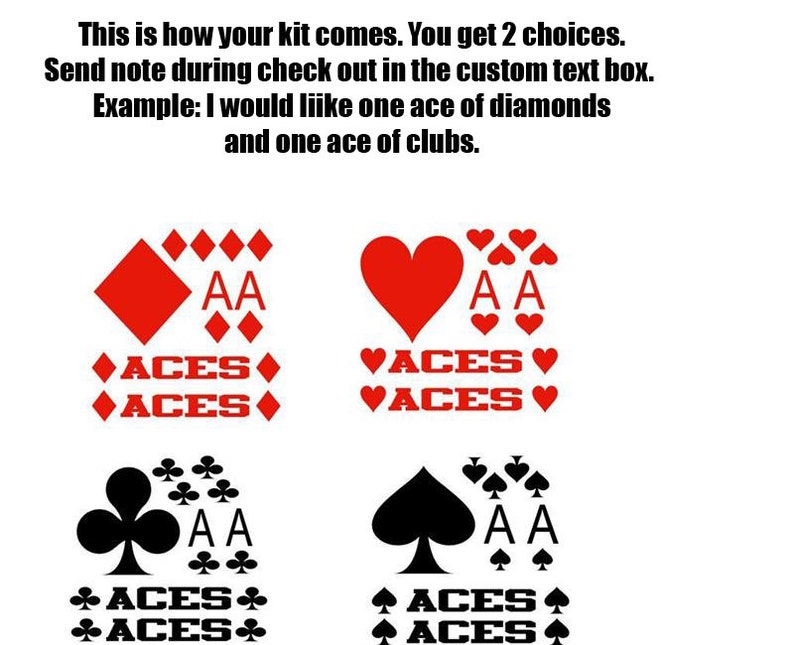 Aces Poker Cornhole Board Decals Stickers Graphics Wrap Bag - Etsy