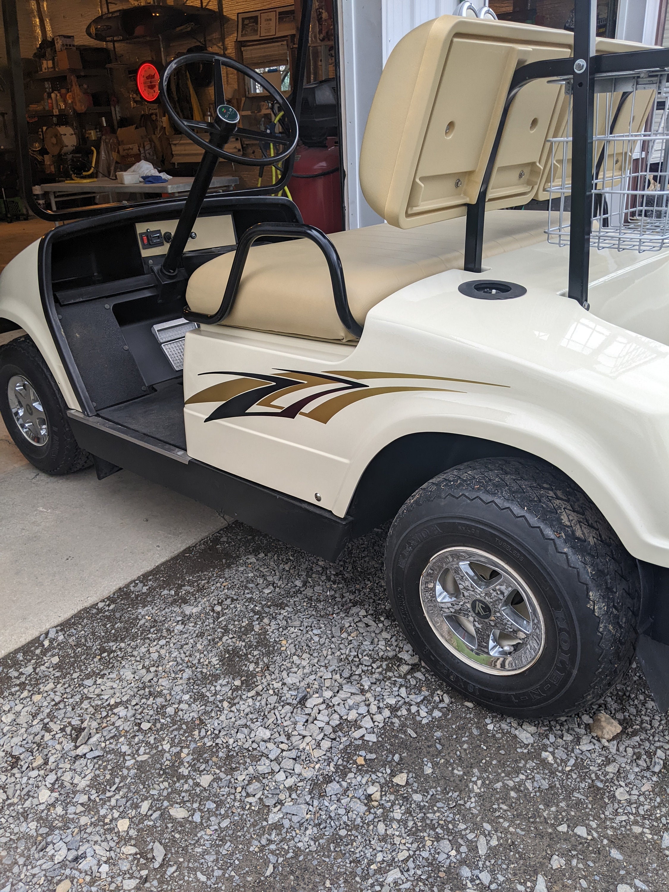 Two-tone Golf Cart Decals – Dual Color Racing Stripes - Etsy