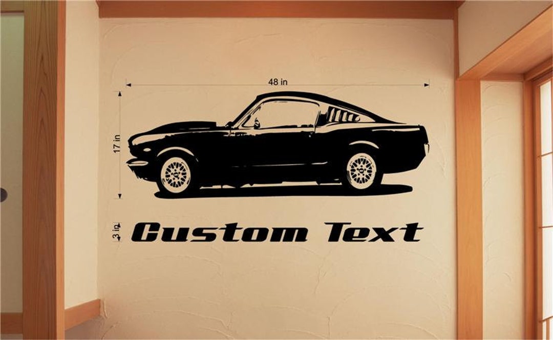 Fast Back Car Wall Decal, Muscle Car Decals, Muscle Car Sticker ...