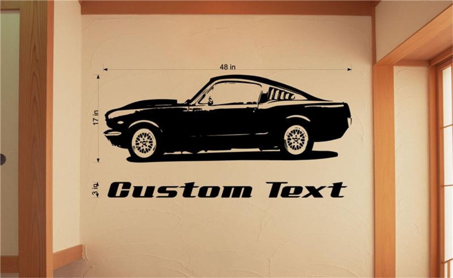 Fast Back Car Wall Decal Muscle Car Decals Muscle Car | Etsy