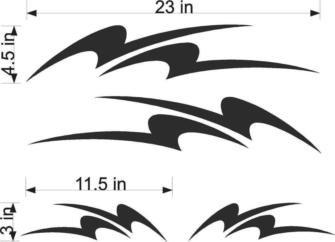 GC26 Fit EZGO Club Car Yamaha Flames Tribal Swoosh Golfer Golfing Golf ...