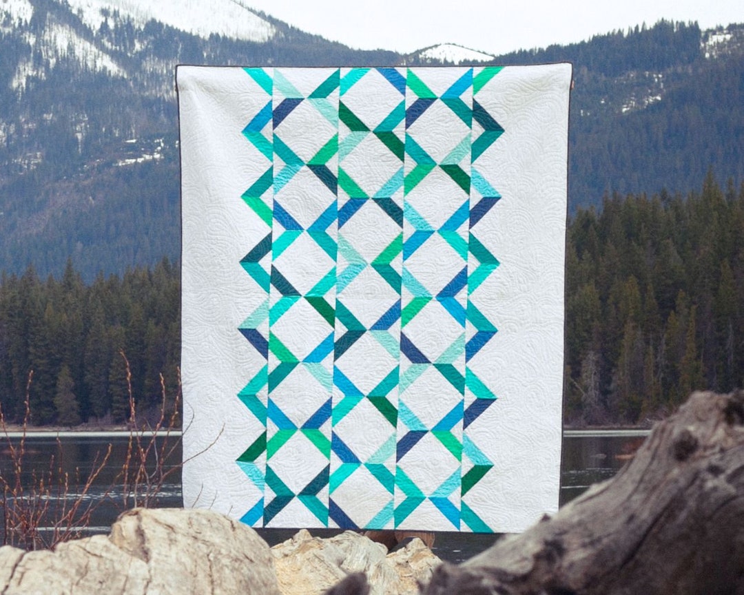 Arrow Point Path - Digital Quilt Pattern - a Modern Pattern - Baby, Lap ...