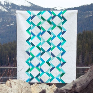 Arrow Point Path - Digital Quilt Pattern - a Modern Pattern - Baby, Lap ...