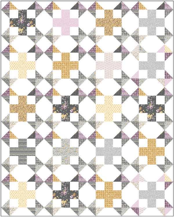 Sea Star - Digital Quilt Pattern - Fat Quarter, 1/4 Yard, and Scrap ...