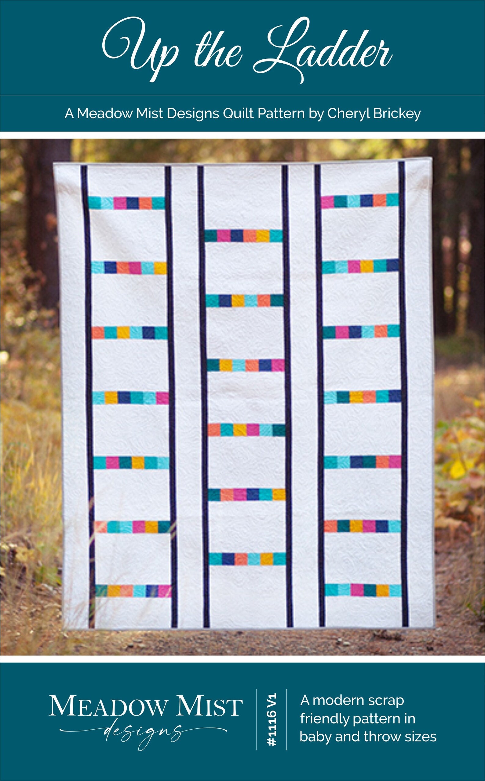 Up the Ladder Digital Quilt Pattern Modern Quilt Pattern Scrap Friendly Baby and Throw Sizes - Etsy