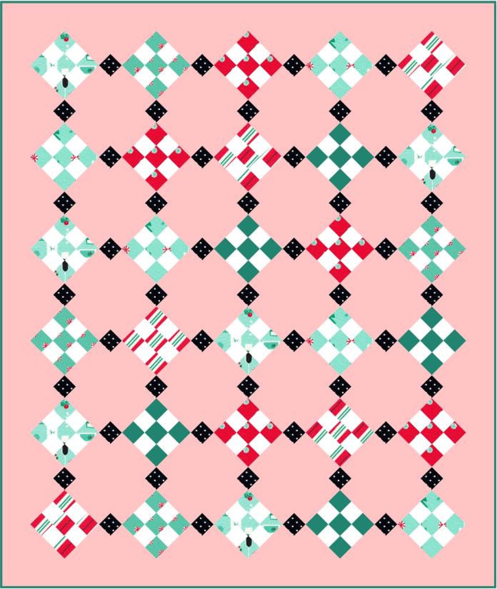 Checkers Quilt Pattern Digital Pattern Lap Throw Sized Fat Quarter, Fat ...
