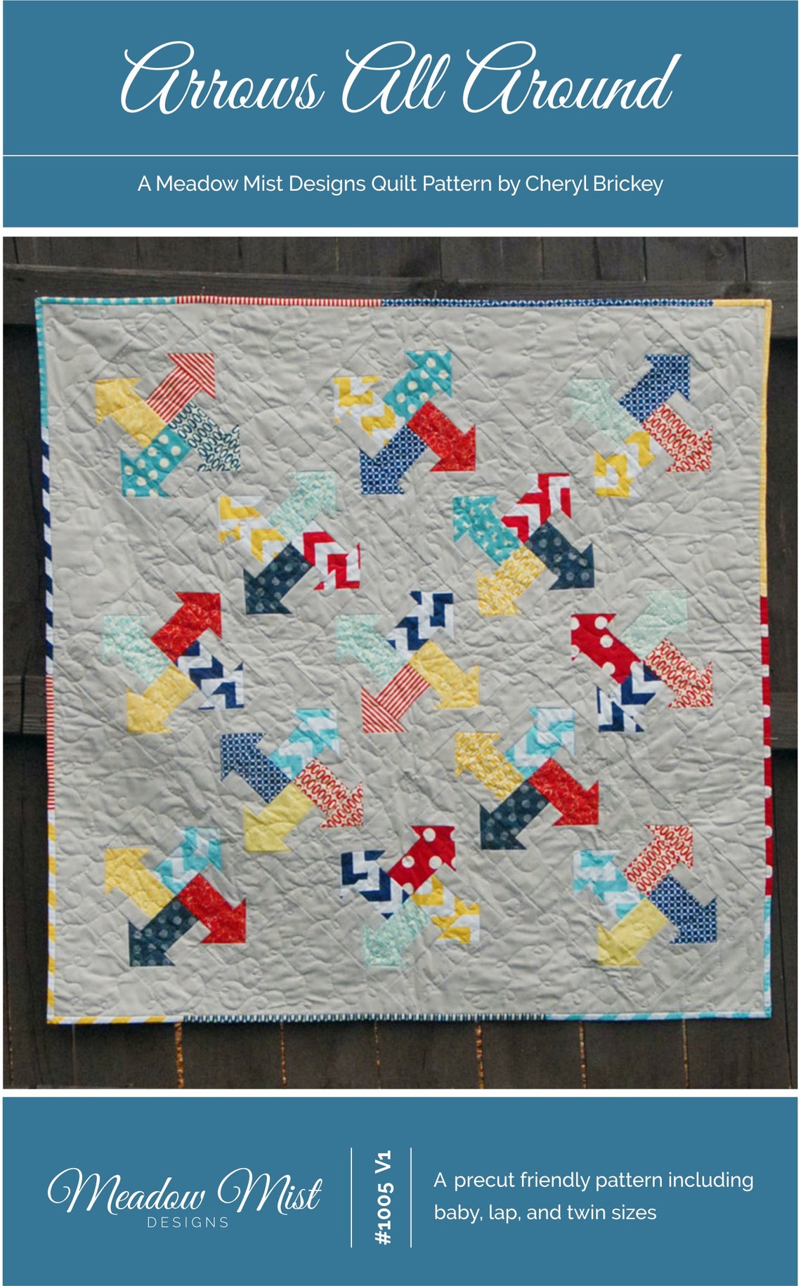 Arrows All Around - Digital Quilt Pattern- Baby, Lap, and Twin Sizes ...