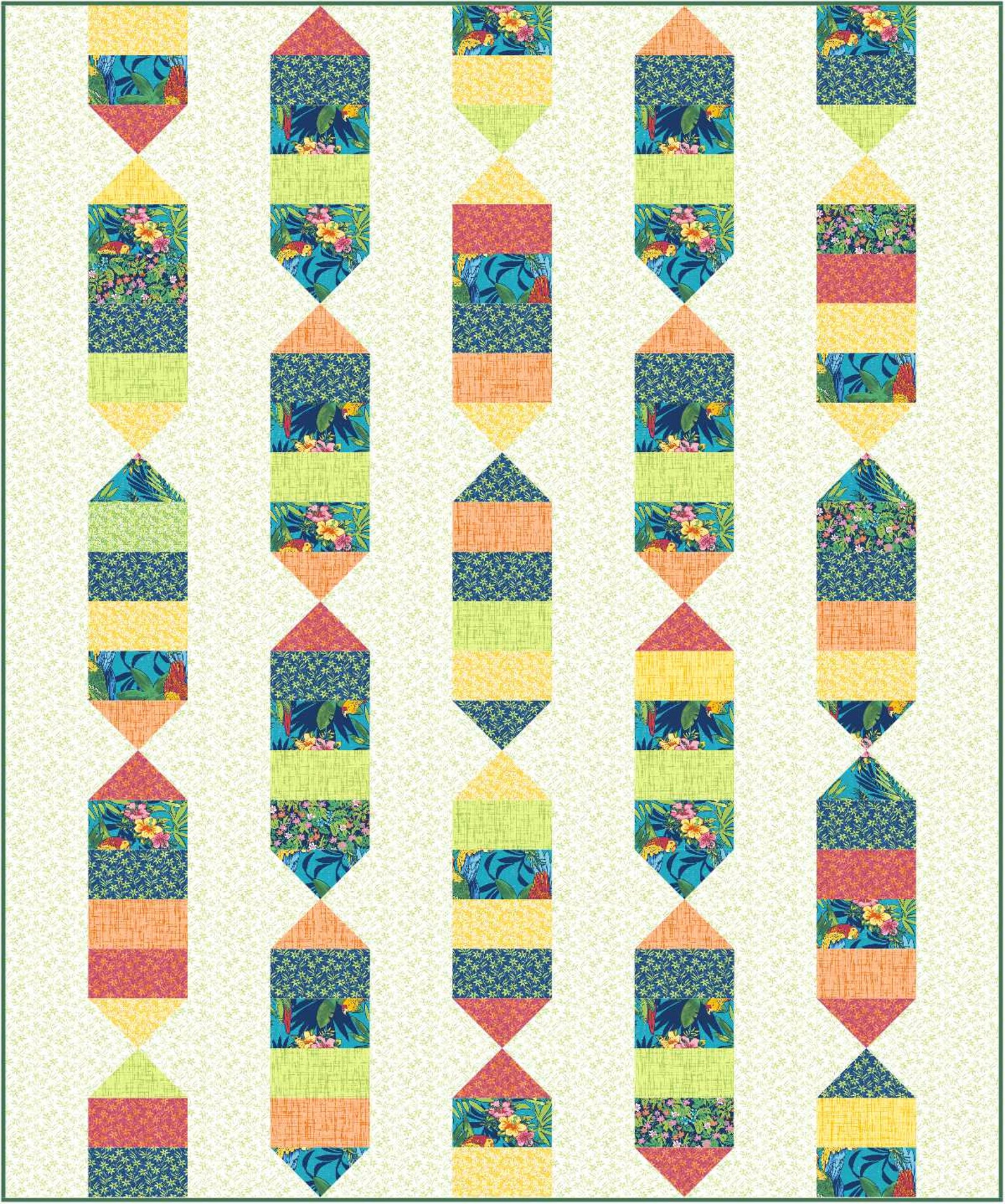 Candy Stripes Digital Quilt Pattern Baby, Lap, Twin Sizes - Etsy