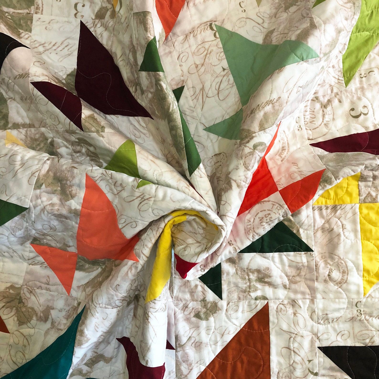 Trumpet Horns Digital Quilt Pattern Baby, Lap/throw, Queen Size Fat ...