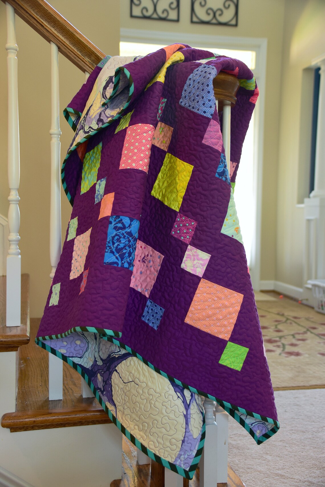 Raindrops digital quilt pattern in lap size. Charm pack and | Etsy