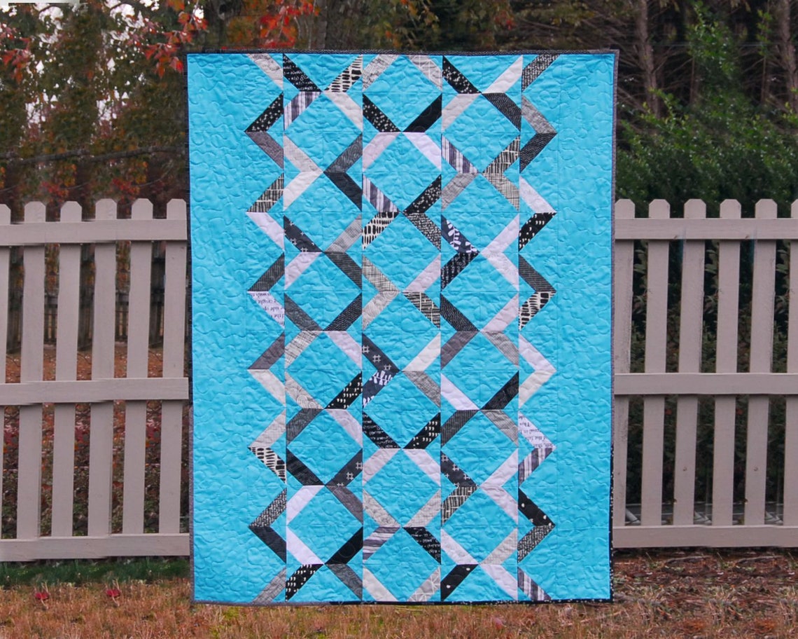 Arrow Point Path Quilt Pattern | Modern, Fat Quarter Friendly (PDF ...