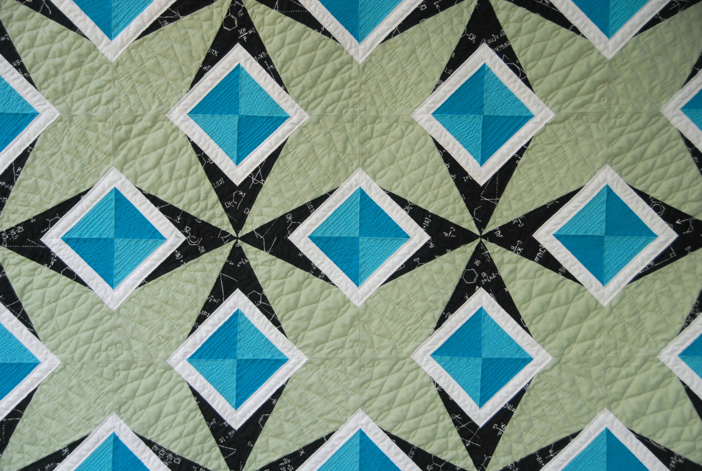 Diamonds in the Sky Digital Quilt Pattern a Modern Paper Pieced Pattern ...
