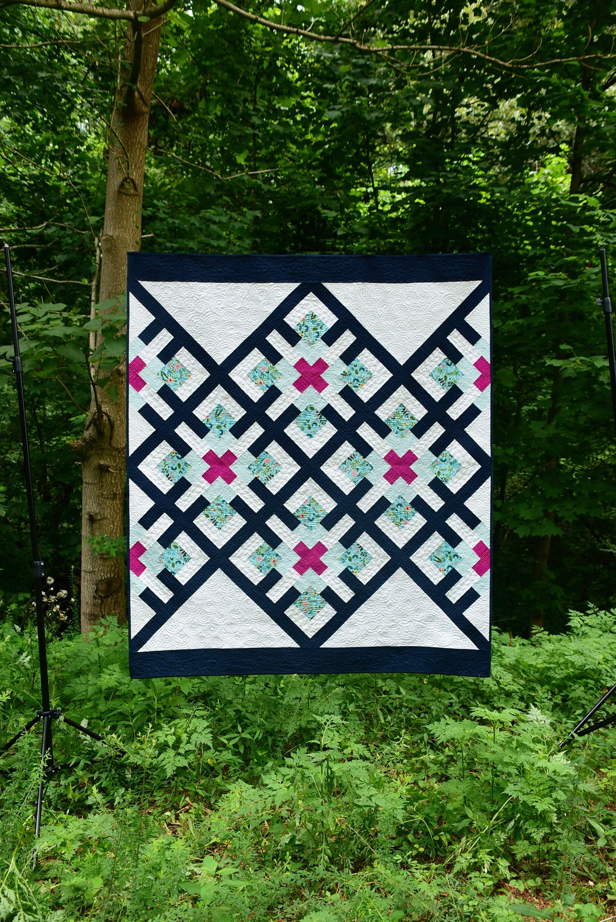 Lattice Vines Digital Quilt Pattern a Modern Pattern Lap / Throw Size ...