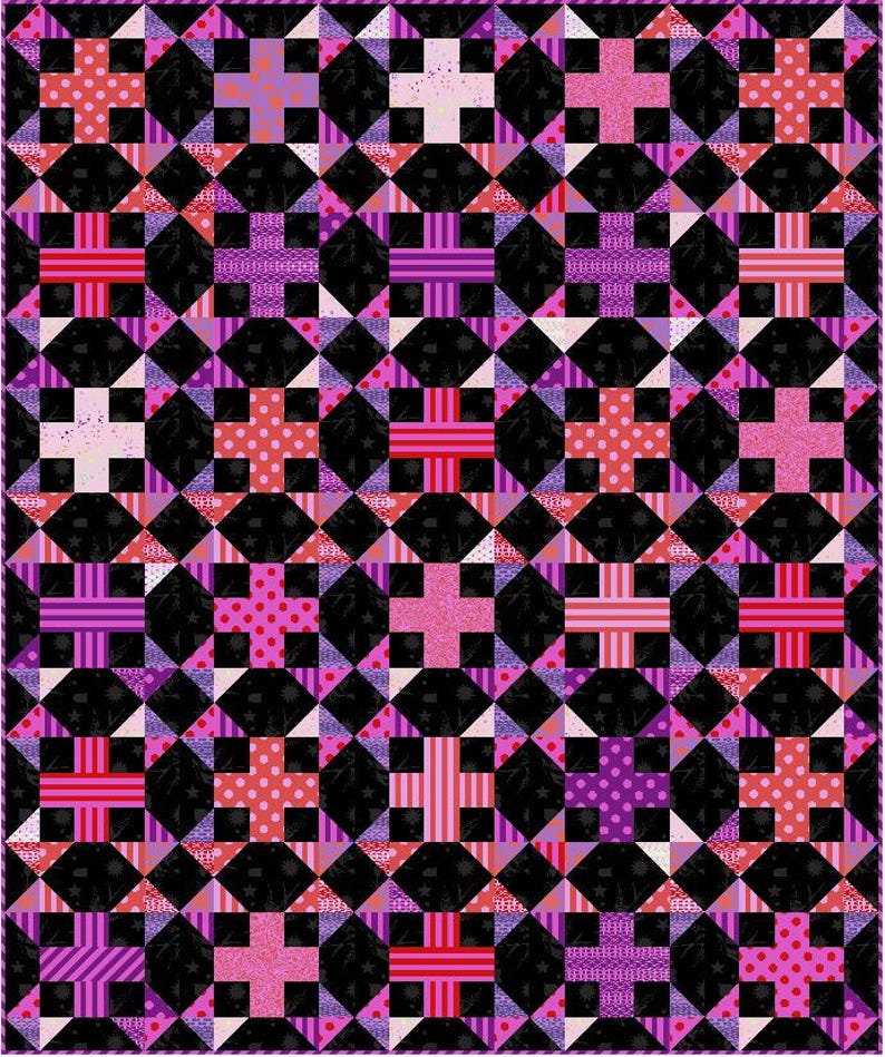 Sea Star - Digital Quilt Pattern - Fat Quarter, 1/4 Yard, and Scrap ...