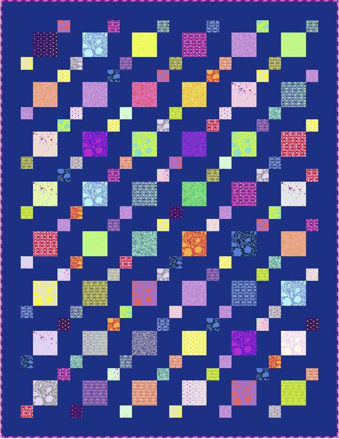 Raindrops digital quilt pattern in lap size. Charm pack and | Etsy