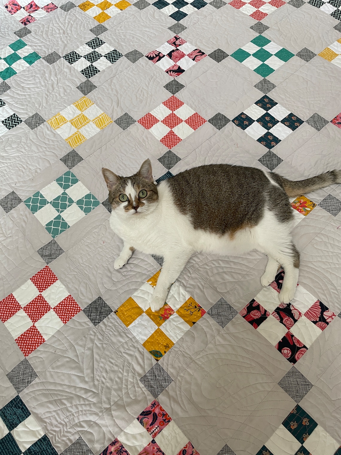 Checkers Quilt Pattern Digital Pattern Lap Throw Sized - Etsy