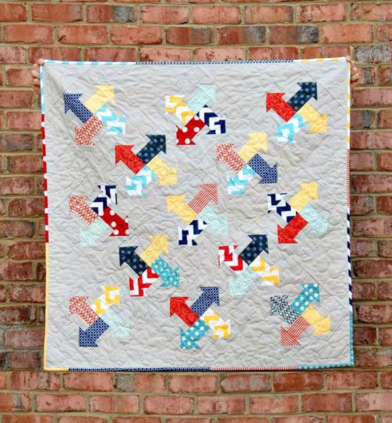 Arrows All Around Digital Quilt Pattern Baby, Lap, and Twin Sizes Pre ...