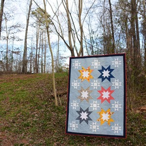 Supernova Digital Pdf Quilt Pattern - Star Quilt Pattern for Fat ...