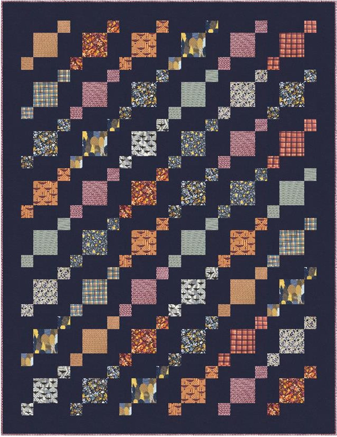 Raindrops digital quilt pattern in lap size. Charm pack and | Etsy