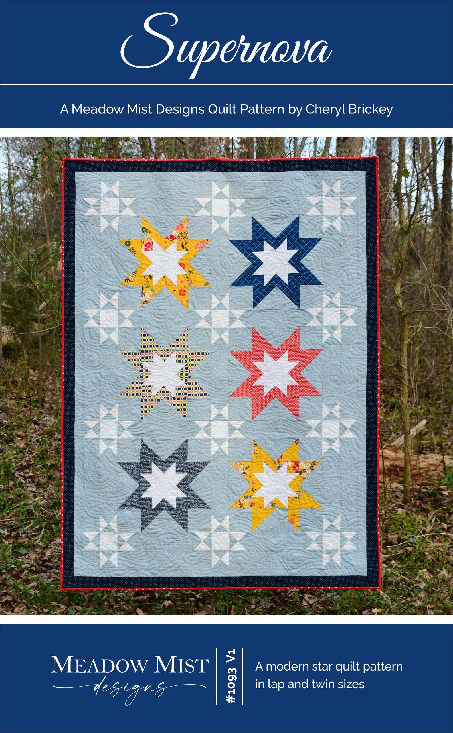 Supernova Digital Pdf Quilt Pattern - Star Quilt Pattern for Fat ...