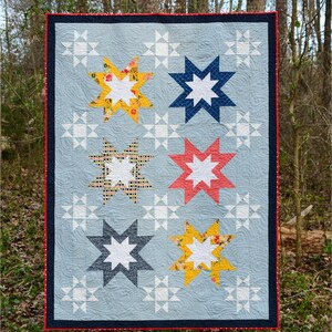 Supernova Digital Pdf Quilt Pattern - Star Quilt Pattern for Fat ...