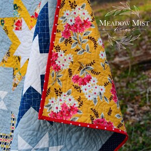 Supernova Digital Pdf Quilt Pattern - Star Quilt Pattern for Fat ...