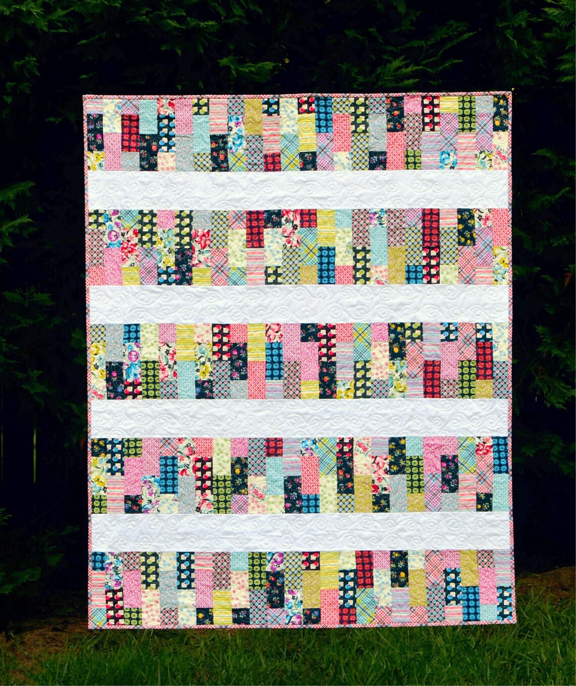 Flagstone Path Digital Quilt Pattern a Modern Pattern - Etsy