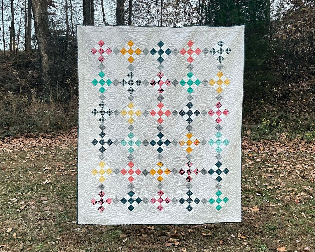 Checkers Quilt Pattern | Digital Pattern | Lap Throw Sized | Fat ...